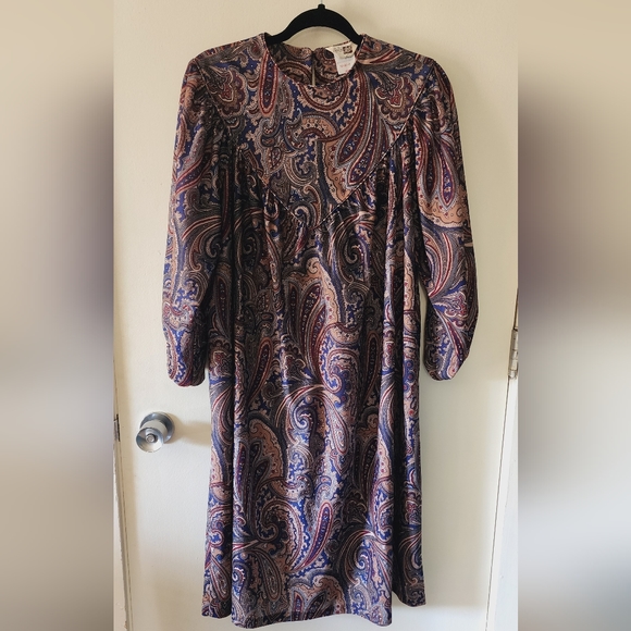 Sears | Dresses | Sears Fashion Paisley Floral Muumuu House Dress ...